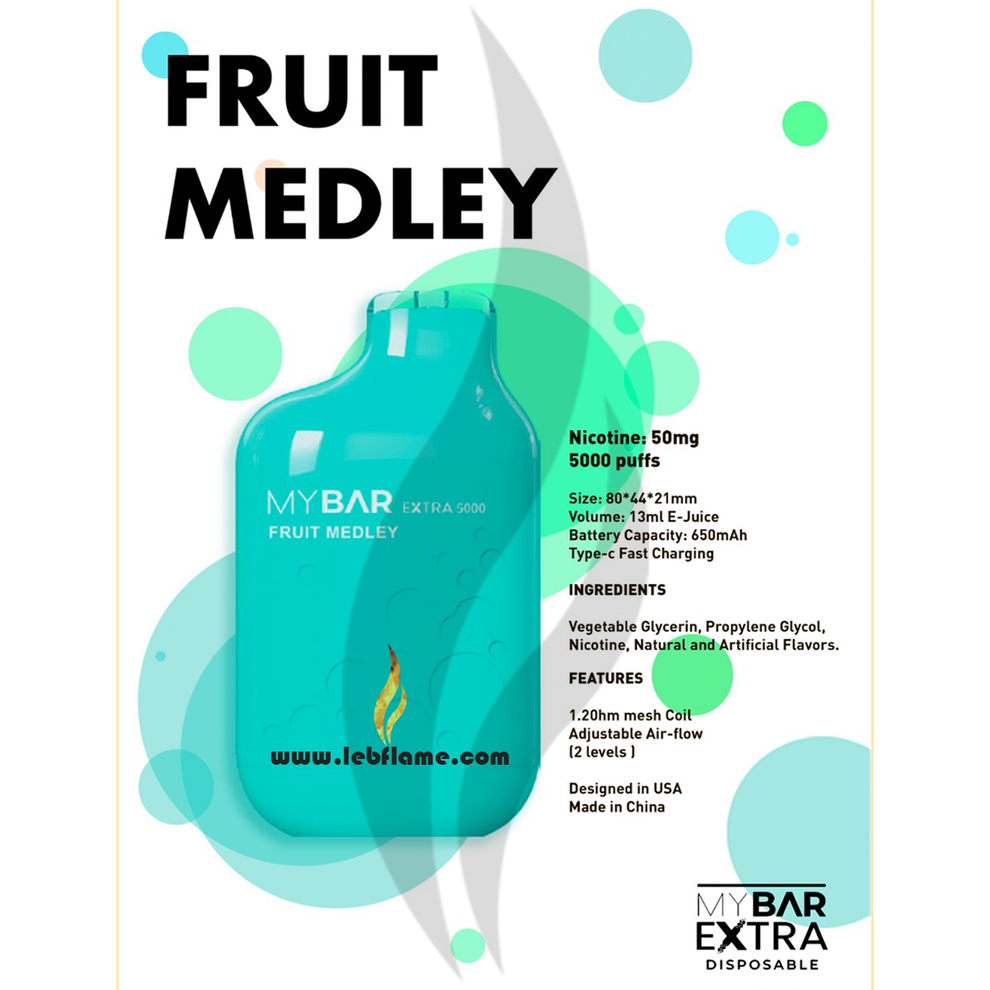 My Bar Extra Fruit Medley - 5000 – Leb Flame